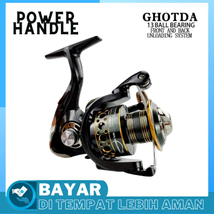 [BERGARANSI - COD] REEL PANCING GOLD SHARKING GHOTDA BK4000 SERIES ...