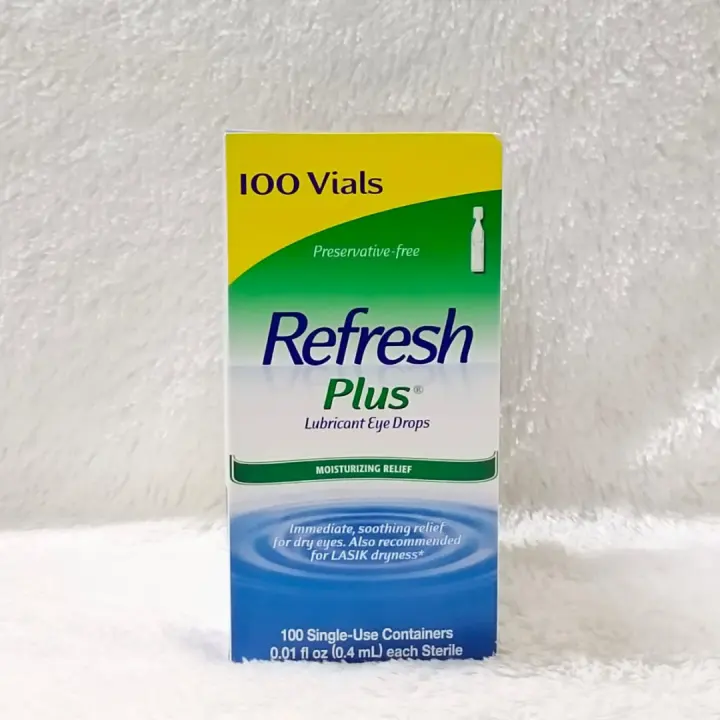 Refresh Plus Lubricant Eye Drops ISI 100 Vials BOX | Lazada Indonesia