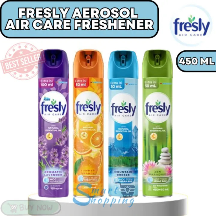 Fresly Aerosol Air Care Freshener Ukuran 450 ML | Lazada Indonesia