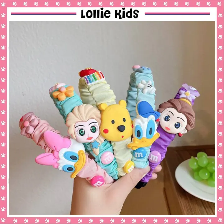 BANDO KERUT SCRUNCHIE ANAK KOREA LUCU MURAH KARAKTER DISNEY PRINCESS ...