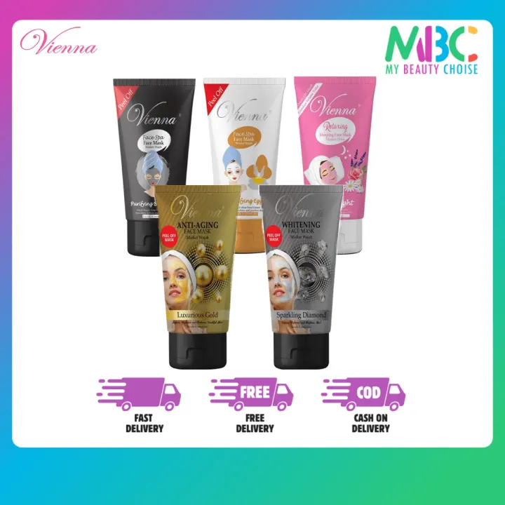 [Tube 50ml] VIENNA Peel Off Mask (Purifying Black, Sparkling Diamond ...