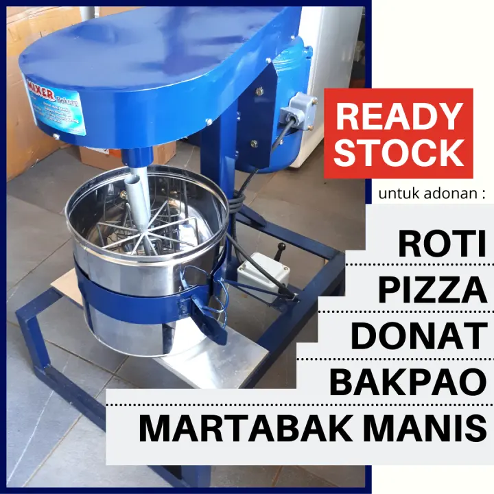 MESIN MIXER ADONAN ROTI DAN DONAT - MIXER KAPASITAS 3 KG TEPUNG - MIXER ...