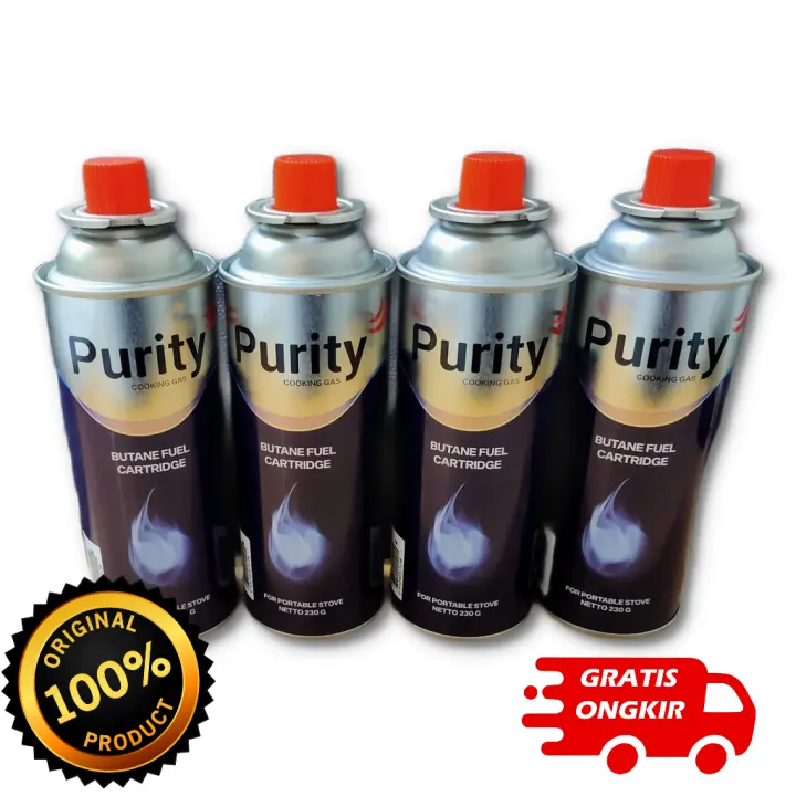 Gas Portable Merek Purity Asli (BUKAN REFILL) LEBIH AWET COCOK UNTUK ...