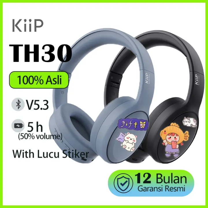 KiiP Wireless TH30 Headphone Bluetooth Wireless Headset Earphone low latency | Lazada Indonesia