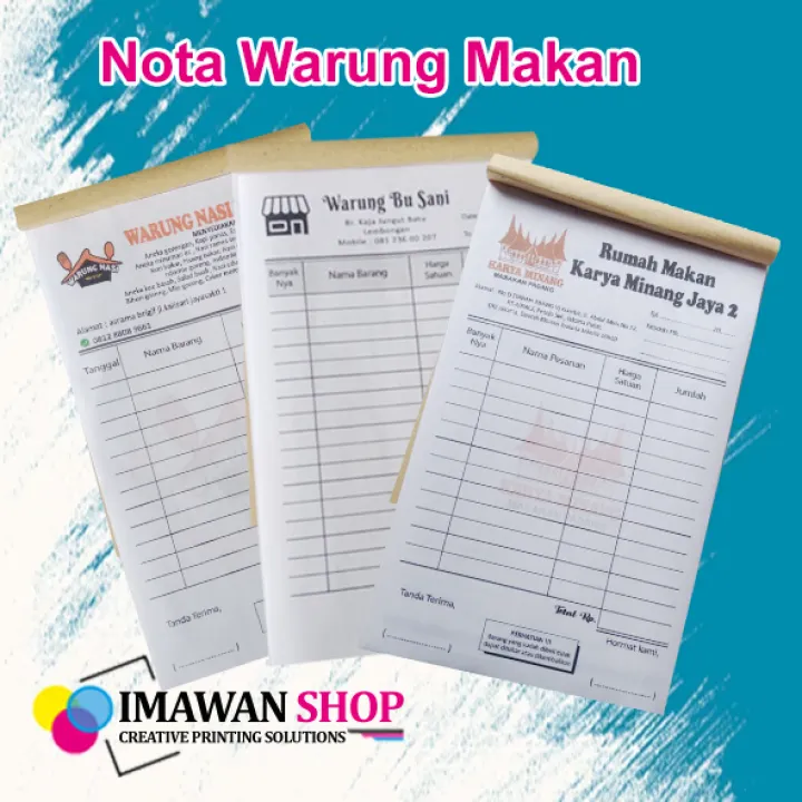 Cetak Nota warung makan | nota warnas | nota rumah makan padang | bon ...