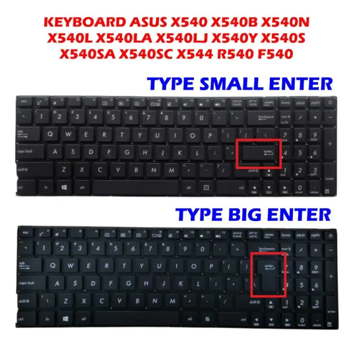 KEYBOARD LAPTOP ASUS X540 X540B X540N X540L X540LA X540LJ X540Y X540S ...